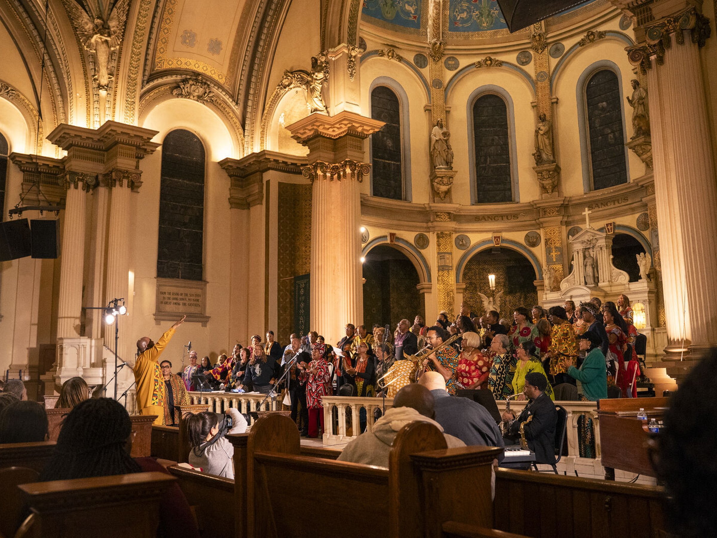 Black Catholic Gospel Choir sings the Lord is 'worthy to be praised' in ...