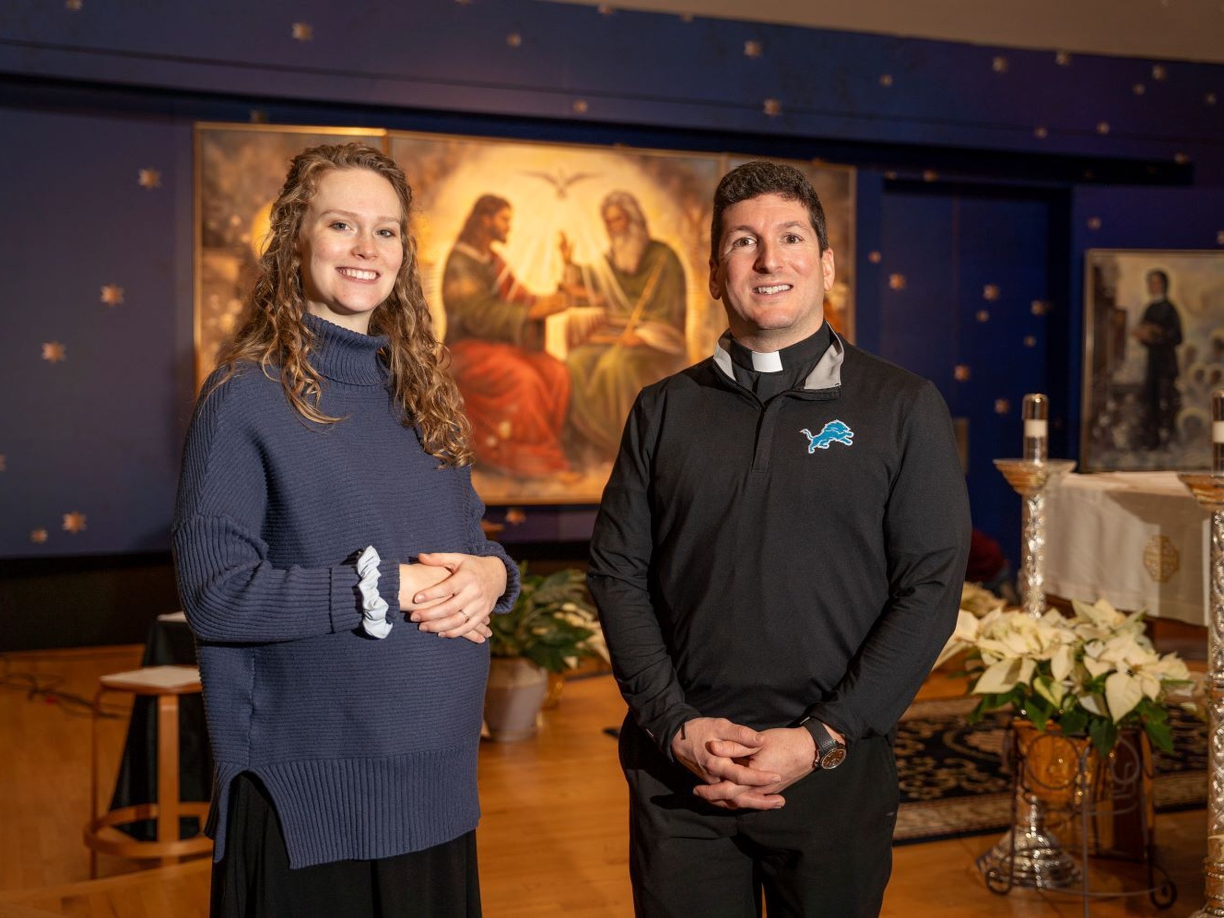New art at St. Elizabeth Ann Seton Parish blurs the line between heaven and Earth- Detroit Catholic