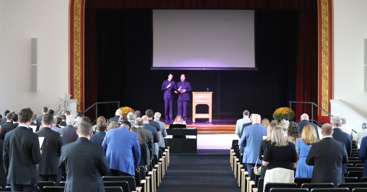 Archbishop blesses Sacred Heart’s newly renovated auditorium as benefactors, friends celebrate ...