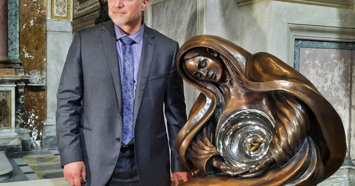Canadian artist installs pro-life sculpture of Jesus in the womb in ...
