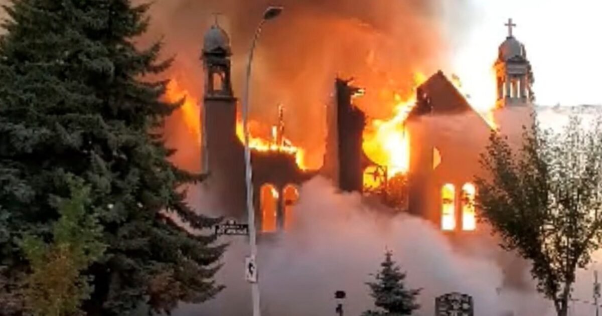 Church burnings tied to unproven discovery of unmarked graves at ...