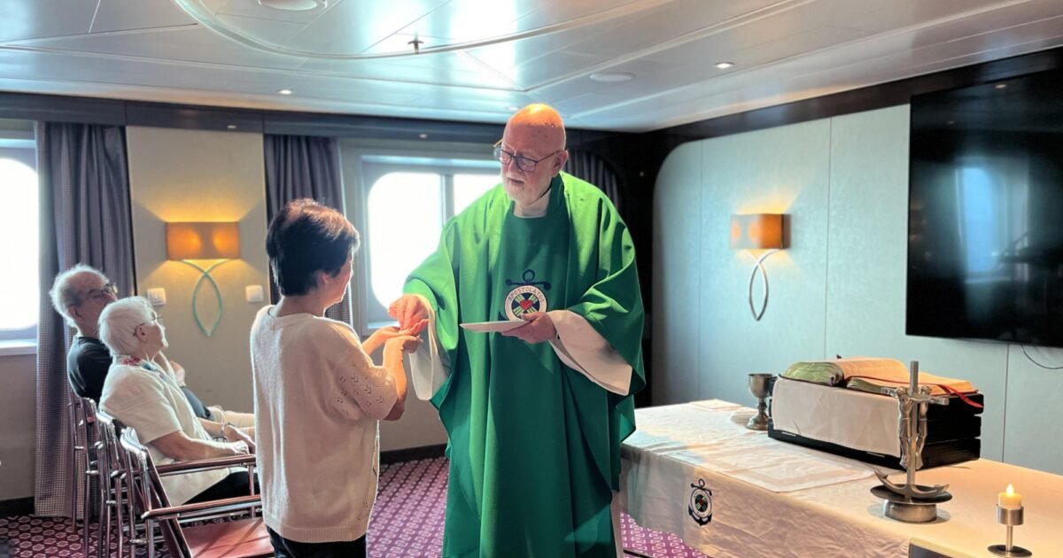Chaplain at sea: Retired Iowa diocesan priest ministers to the faithful ...