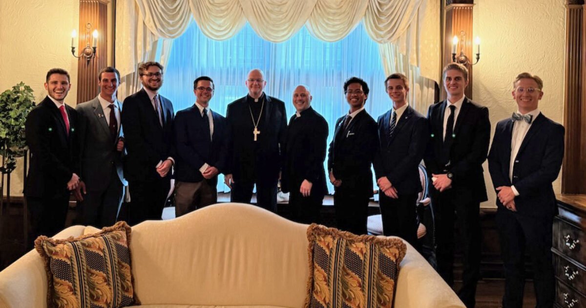 Greeting new seminarians accepted into candidacy for holy orders ...
