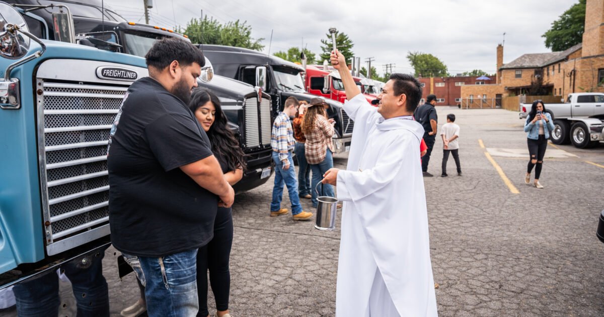 Blessing of the semis: Annual tradition offers graces for truck drivers ...