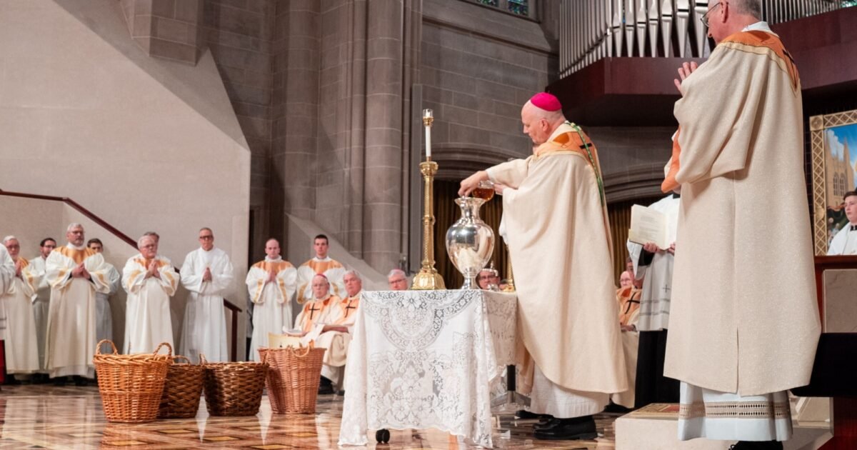 Holy oils are infused by the Holy Spirit, archbishop says during Chrism ...