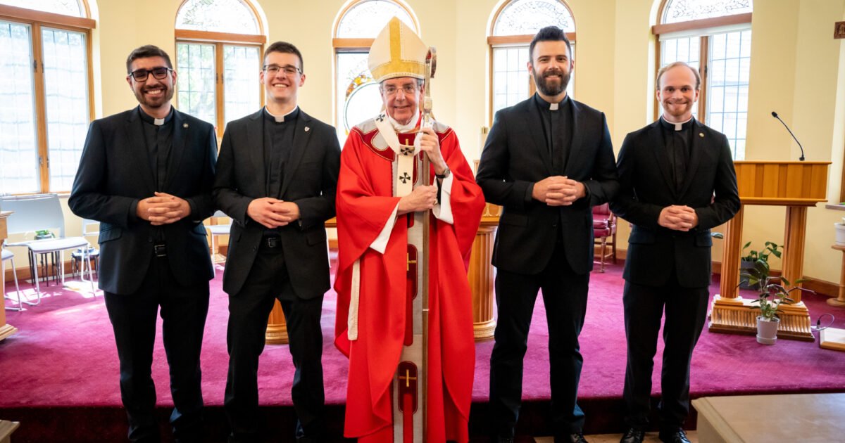 Four seminarians enter 'public phase' of priestly formation during ...