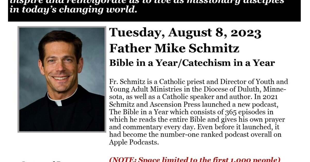 Speaker Series at St. John's Resort: Fr. Mike Schmitz - Detroit Catholic