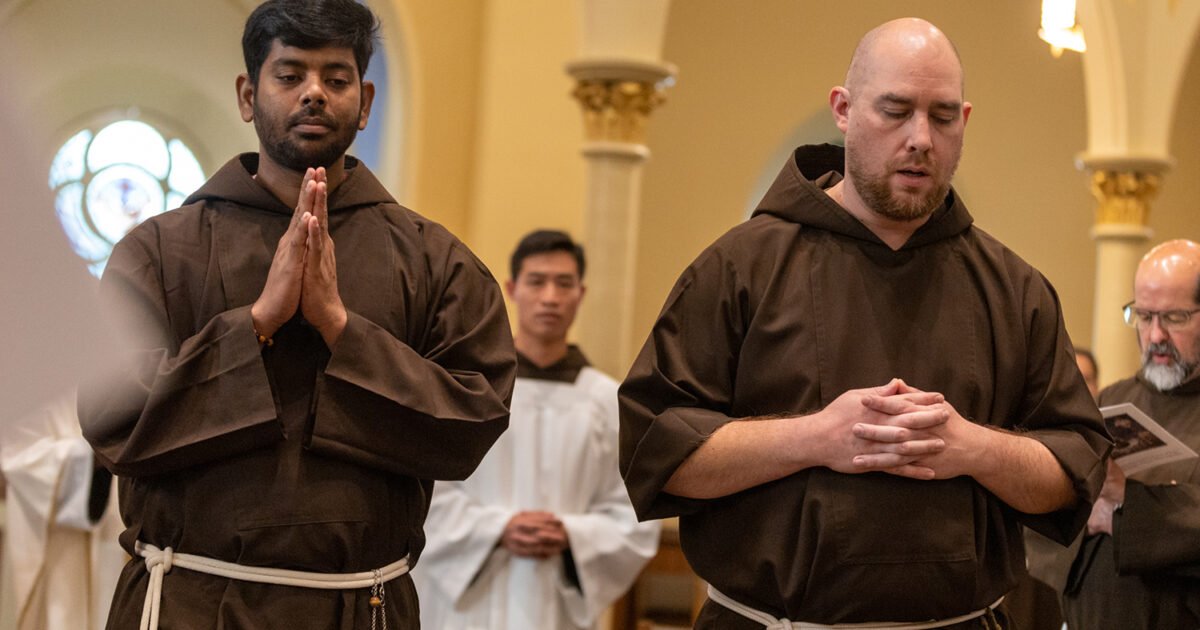 Two friars profess solemn perpetual vows as members of the Capuchins ...