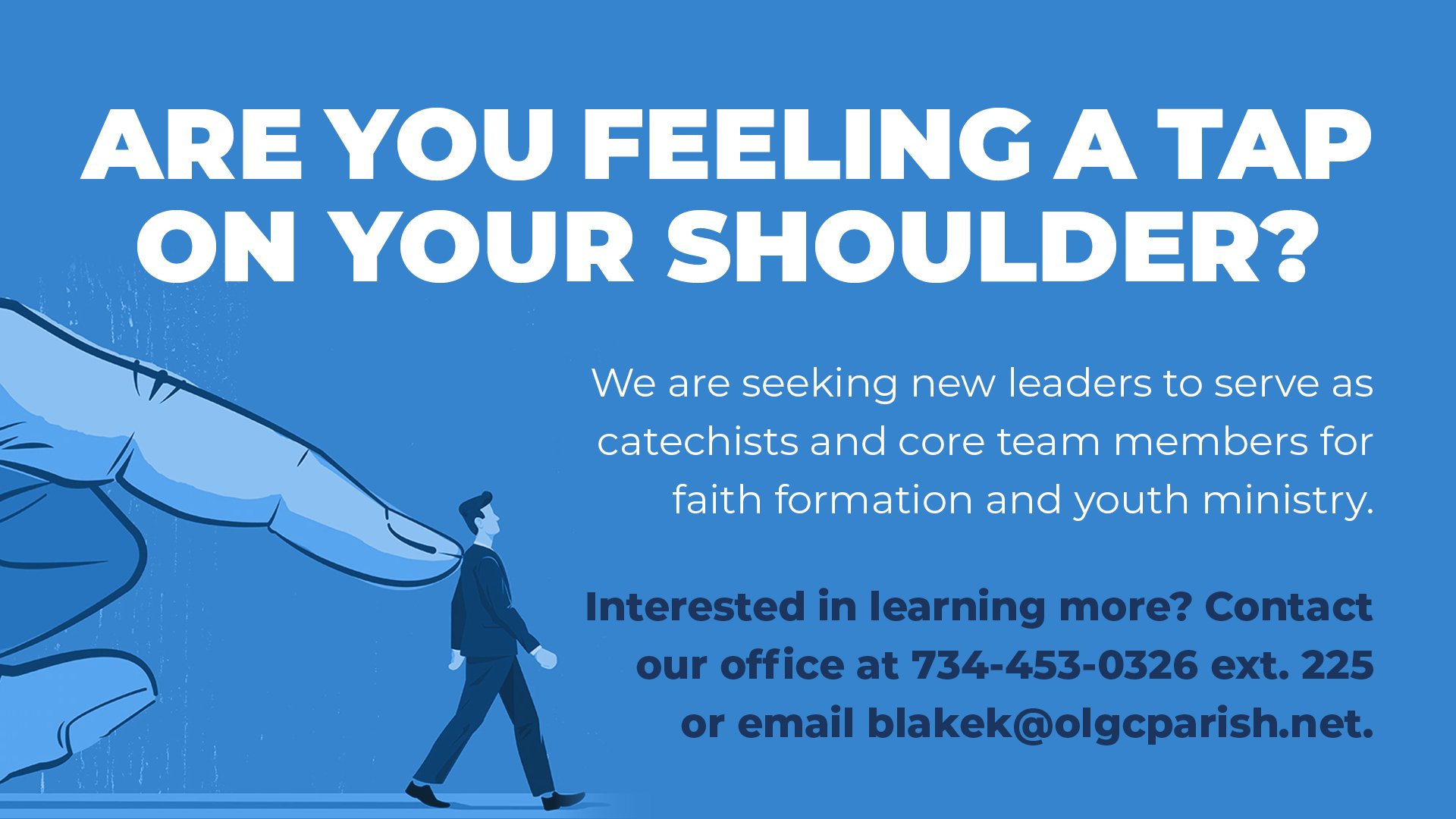 Feeling a tap on your shoulder? - OLGC